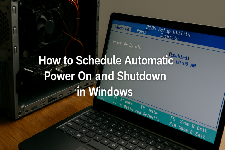 How to Auto Power On and Shut Down Your PC Daily | NZLW