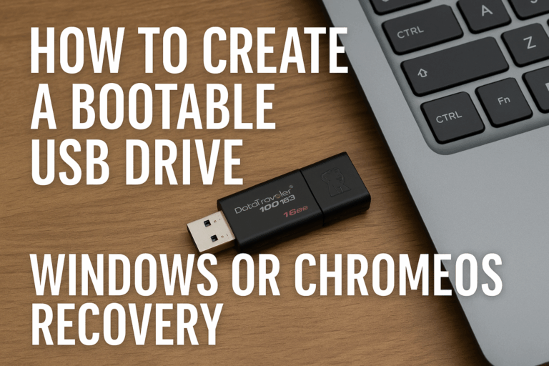 How to Create a Bootable USB Drive for Windows or Chromebook Recovery ...