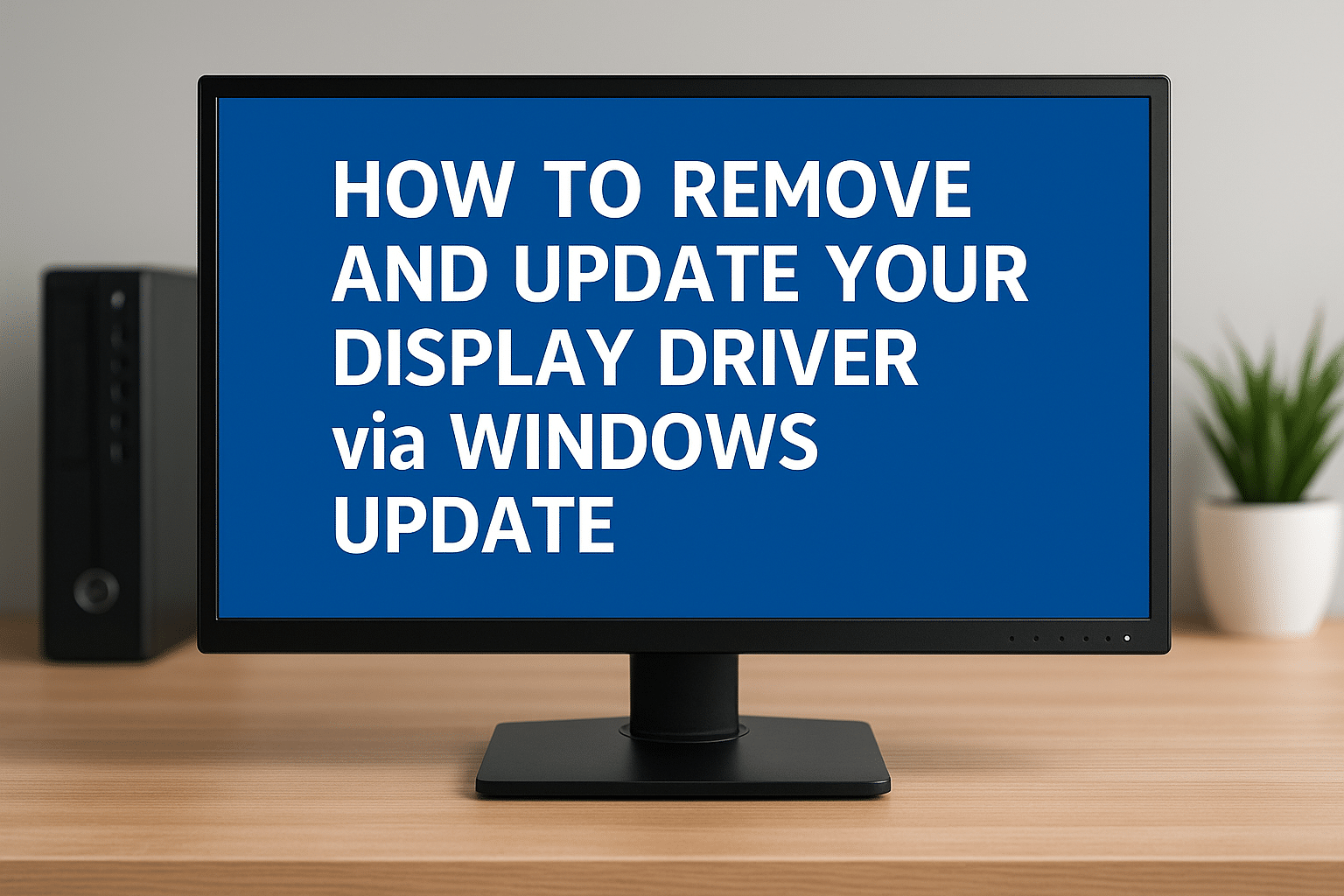 How to Uninstall and Update Display Drivers via Windows Update (Step-by ...