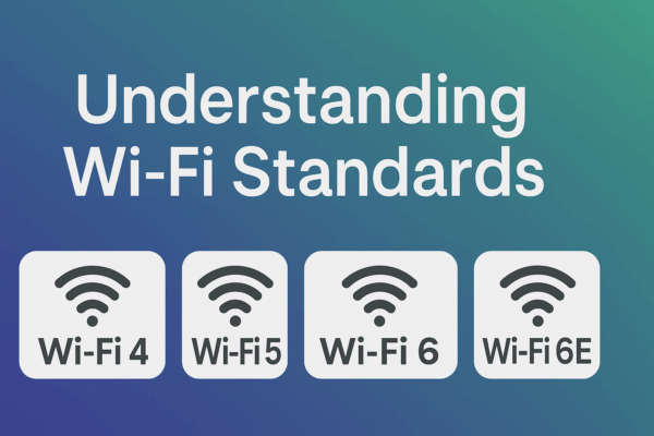Understanding Wi-Fi Standards: Wi-Fi 4 vs 5 vs 6 vs 6E (2025 Guide)