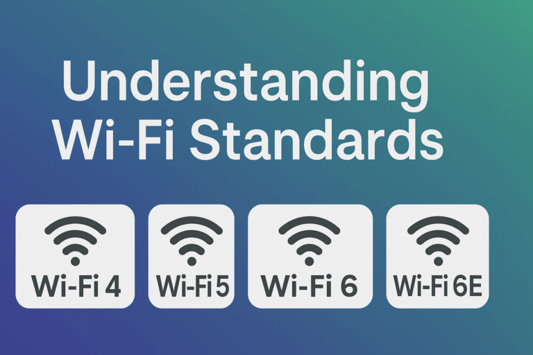 Understanding Wi-Fi Standards: Wi-Fi 4 vs 5 vs 6 vs 6E (2025 Guide)