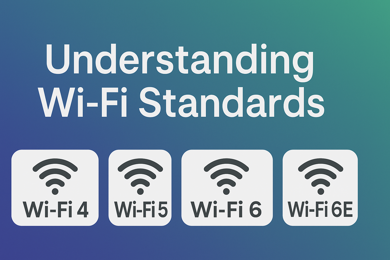 Understanding Wi-Fi Standards: Wi-Fi 4 vs 5 vs 6 vs 6E (2025 Guide)