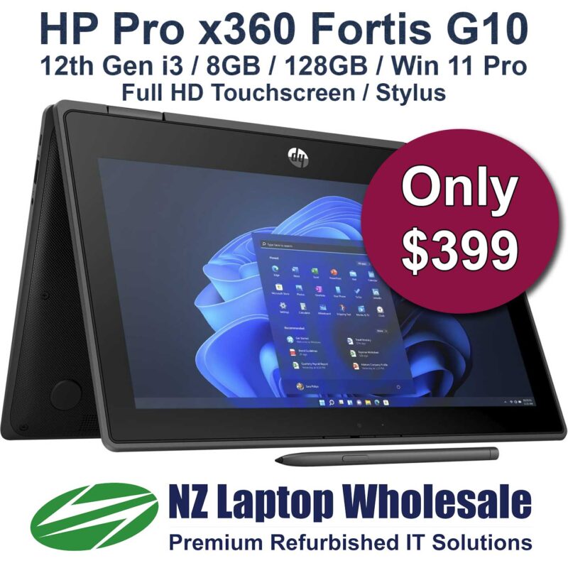 HP Pro x360 Fortis G10 Touchscreen Laptop with Stylus